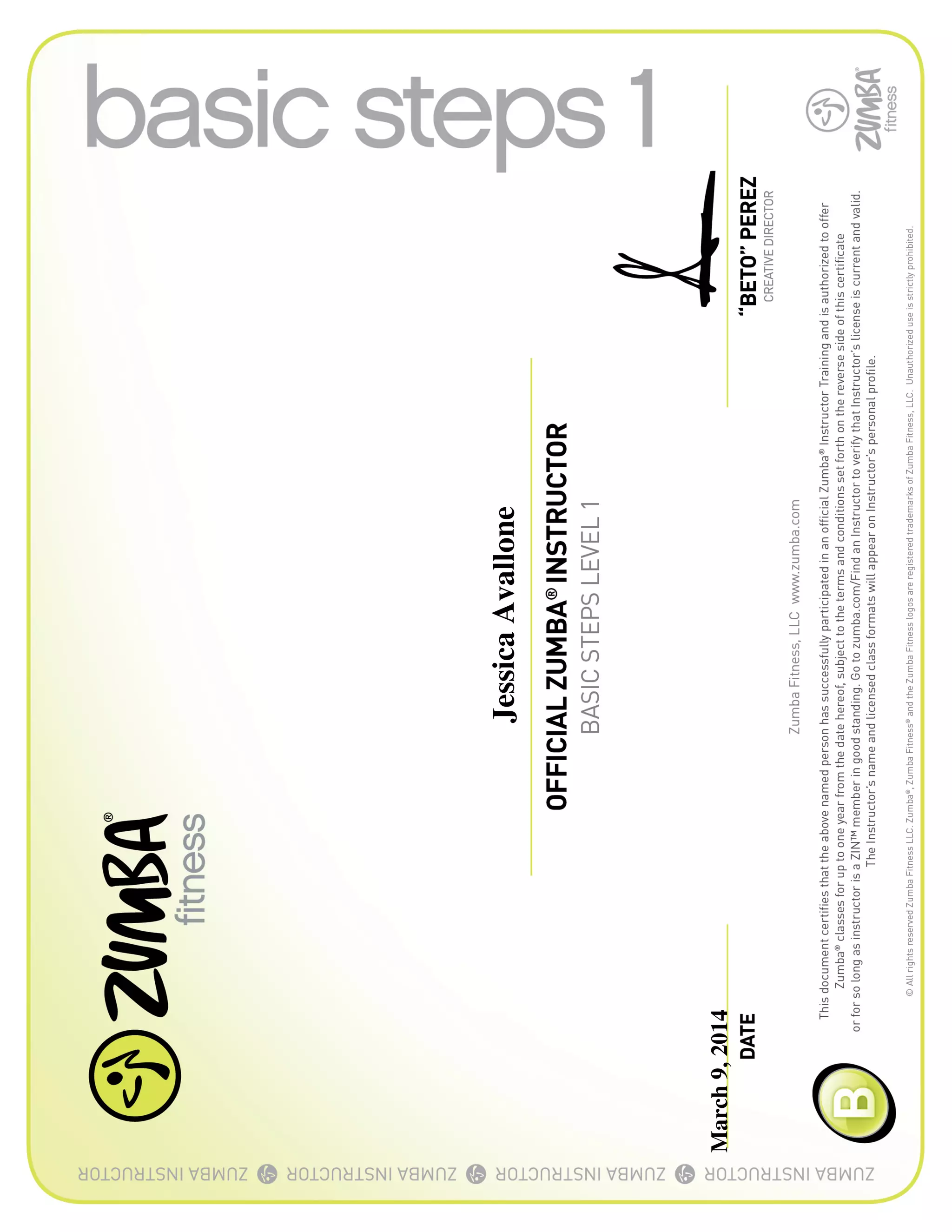 Jessica_Avallone-968073-Zumba_Basic_1 | PDF