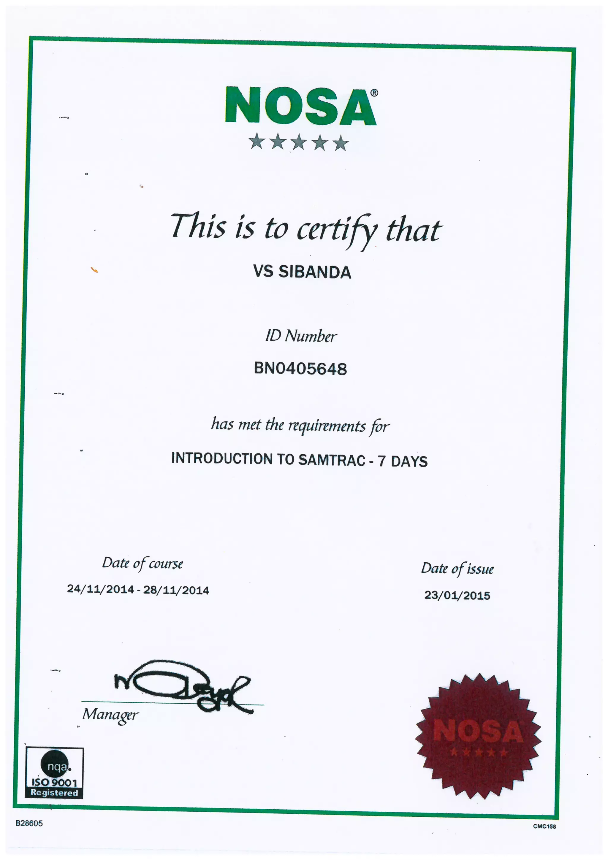 NOSA | PDF