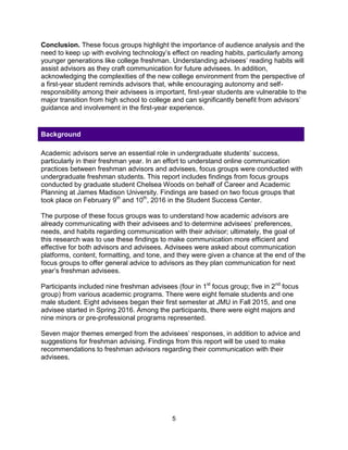 Focus Group Findings Report | PDF