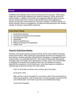 Focus Group Findings Report | PDF