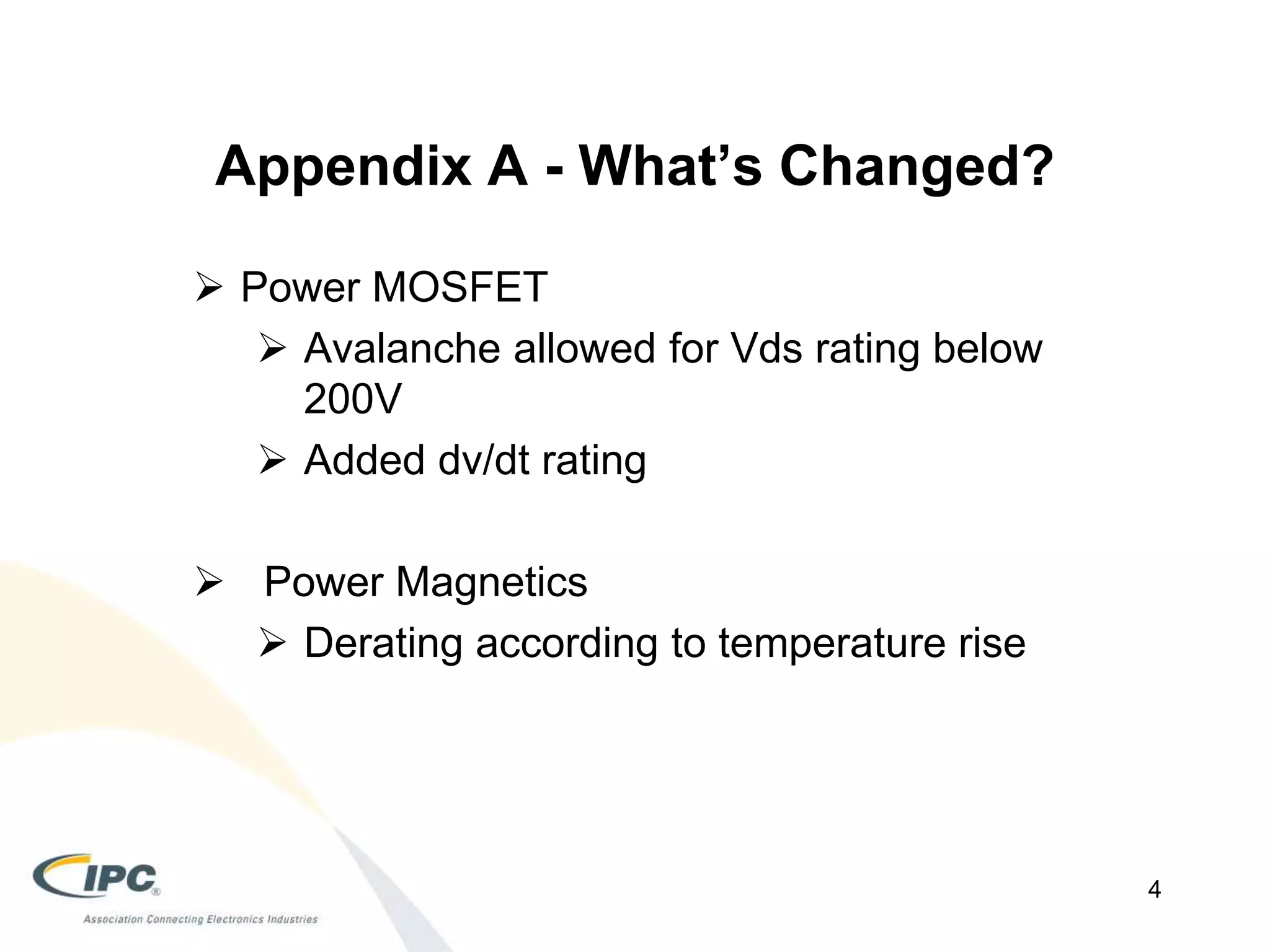 APEC 2012 Slides - IPC-9592 Derating Guidance | PPTX