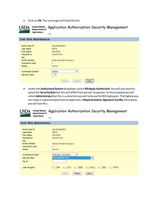 Adding a User and Project to RD Apply | DOCX