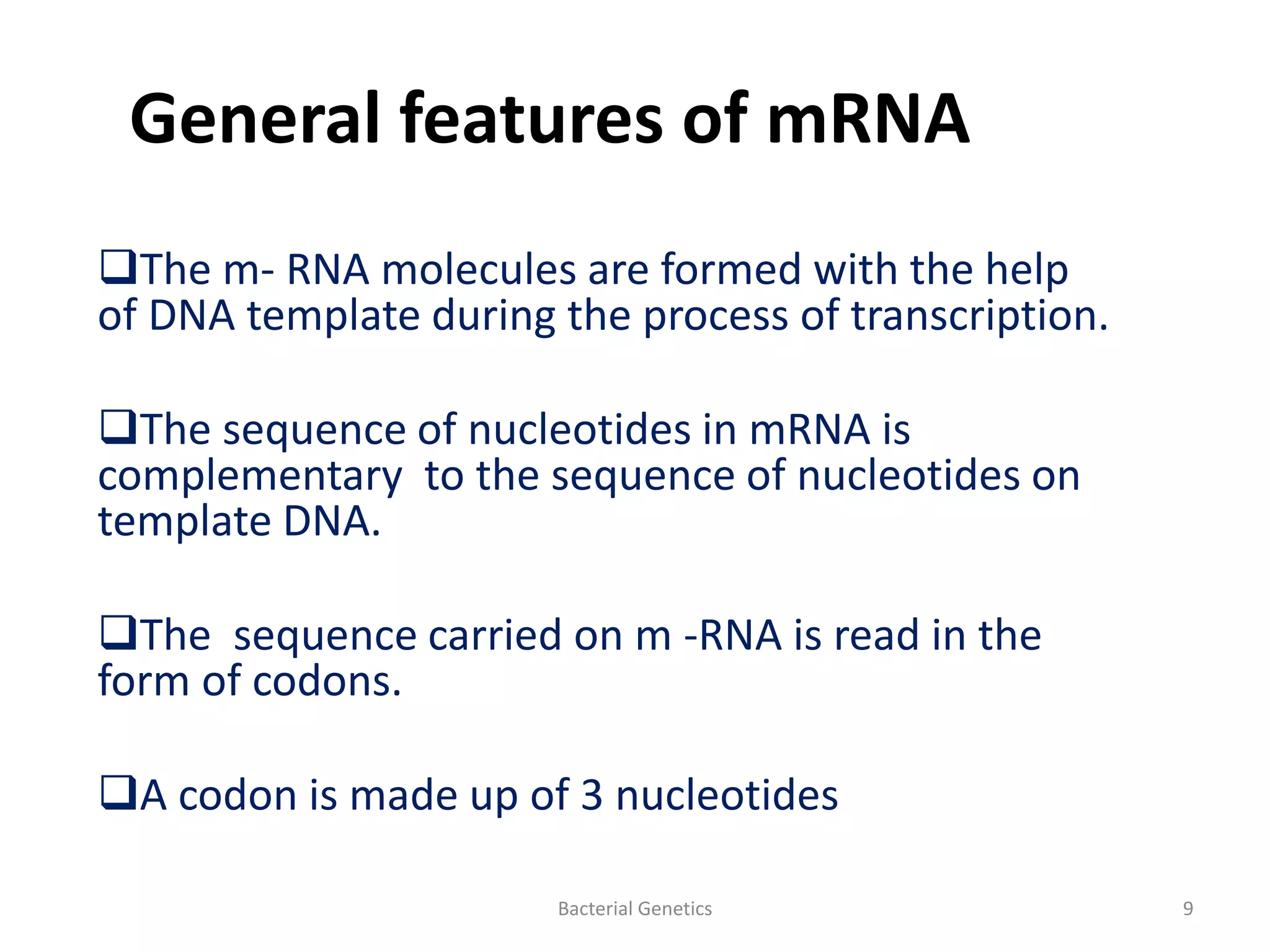 types and structure of prokaryotic RNA | PPT | Free Download