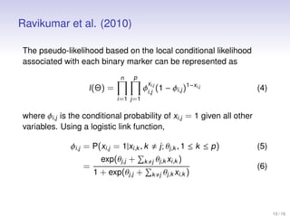 Application of Bayesian and Sparse Network Models for Assessing Linkage Disequilibrium in ...