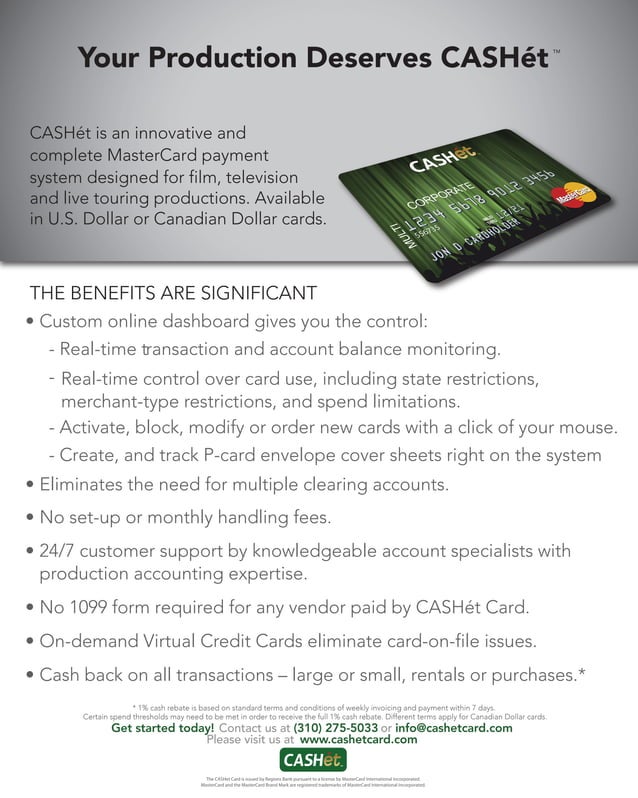 Cashet One Sheet.April 2015 (current) | PDF