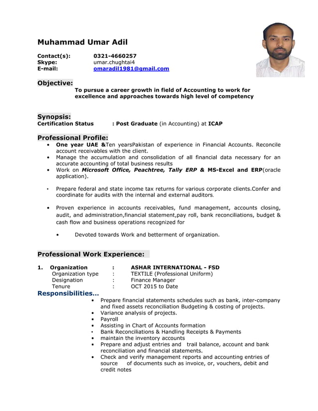 umar cv | PDF