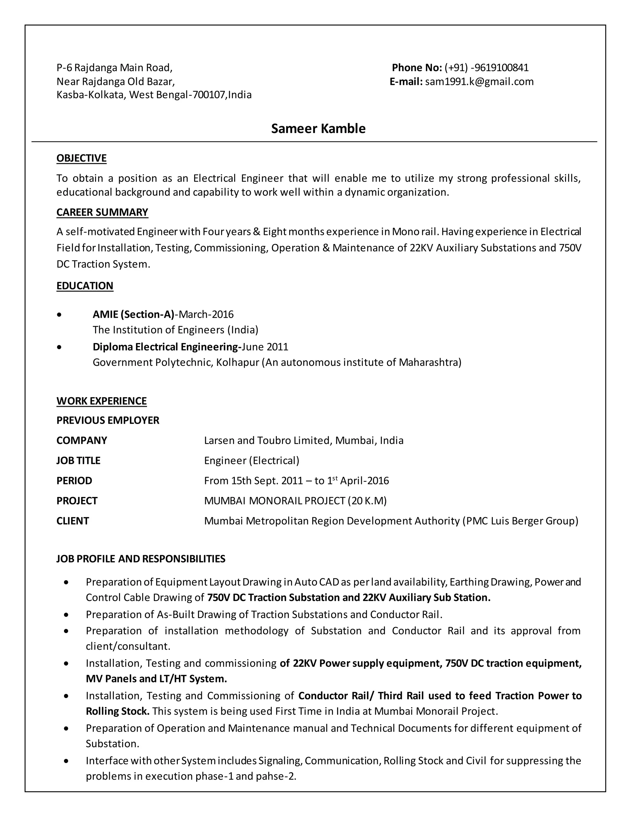 Resume_L&T | DOCX
