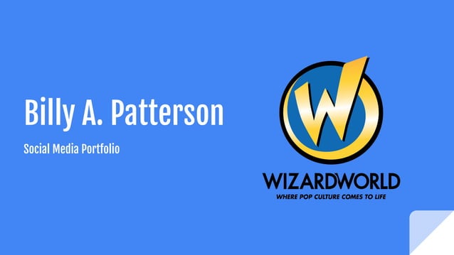 Billy A. Patterson Social Media Portfolio | PDF