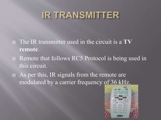 CONTROLLING HOME APPLIANCES USING REMOTE(1) | PPTX
