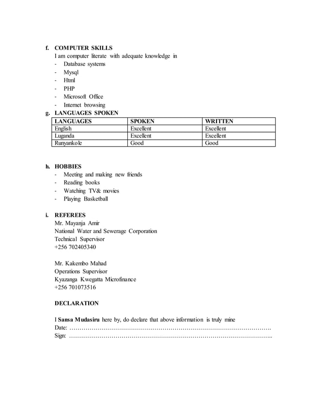 Curriculum vitae | DOCX