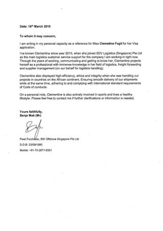 Reference Letter | PDF