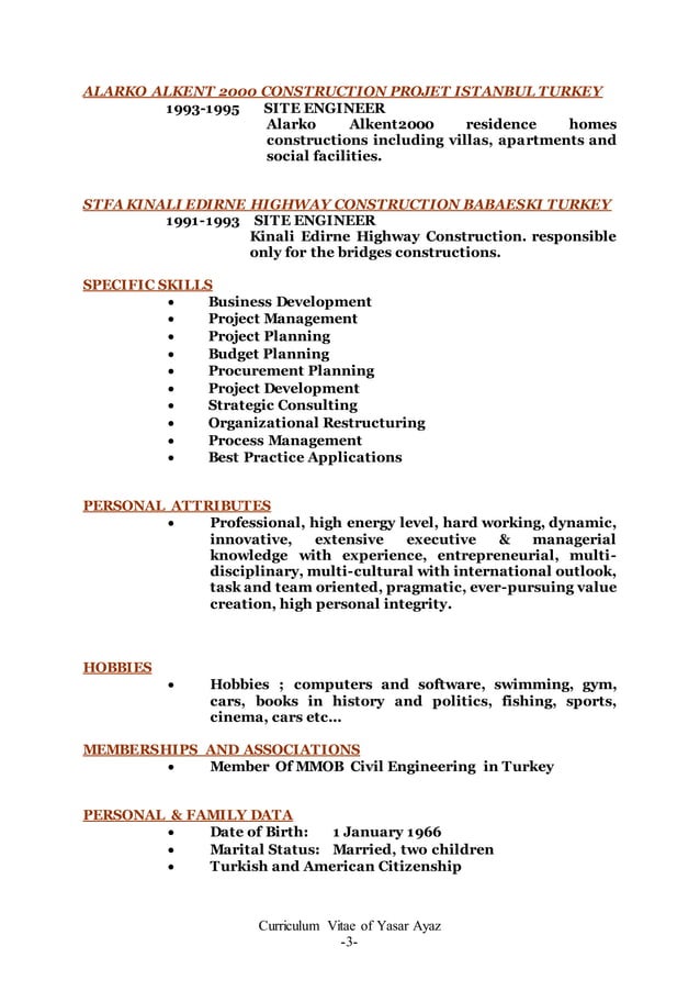Yasar Ayaz CV | PDF