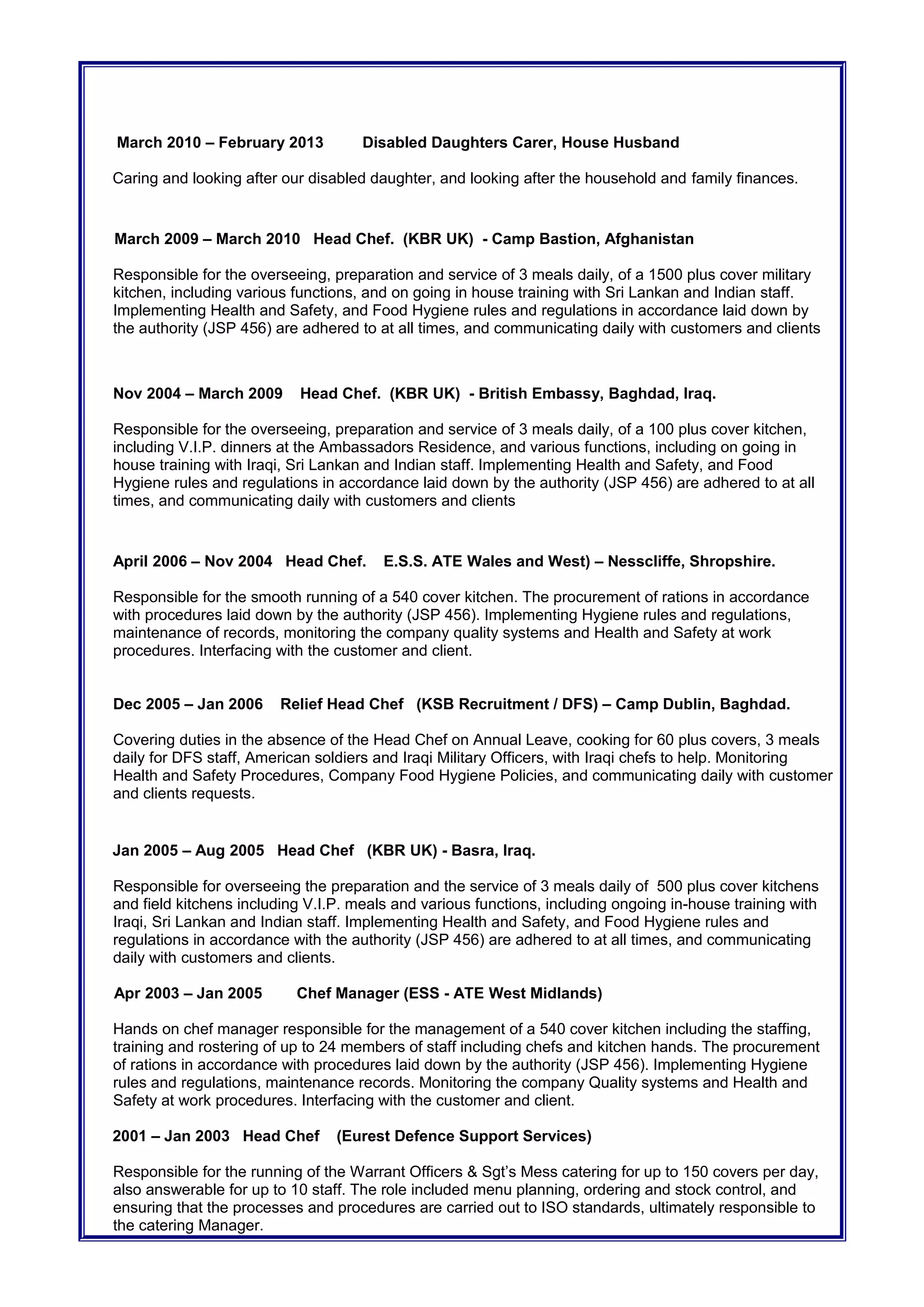 Michael Marchant. CV | DOC