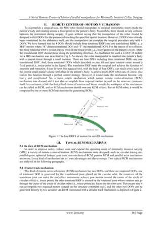 A Novel Remote Center-of Motion Parallel manipulator for Minimally ...