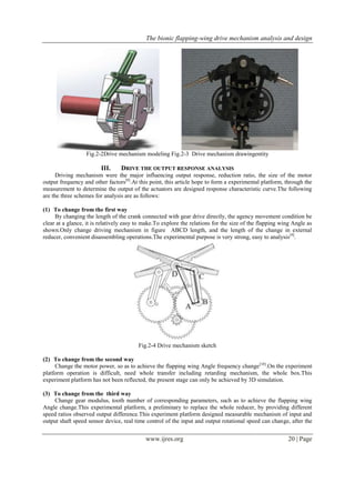 The bionic flapping-wing drive mechanism analysis and design | PDF | Physics | Science