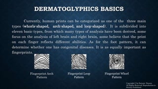 DERMATOGLYPHICS | PPT