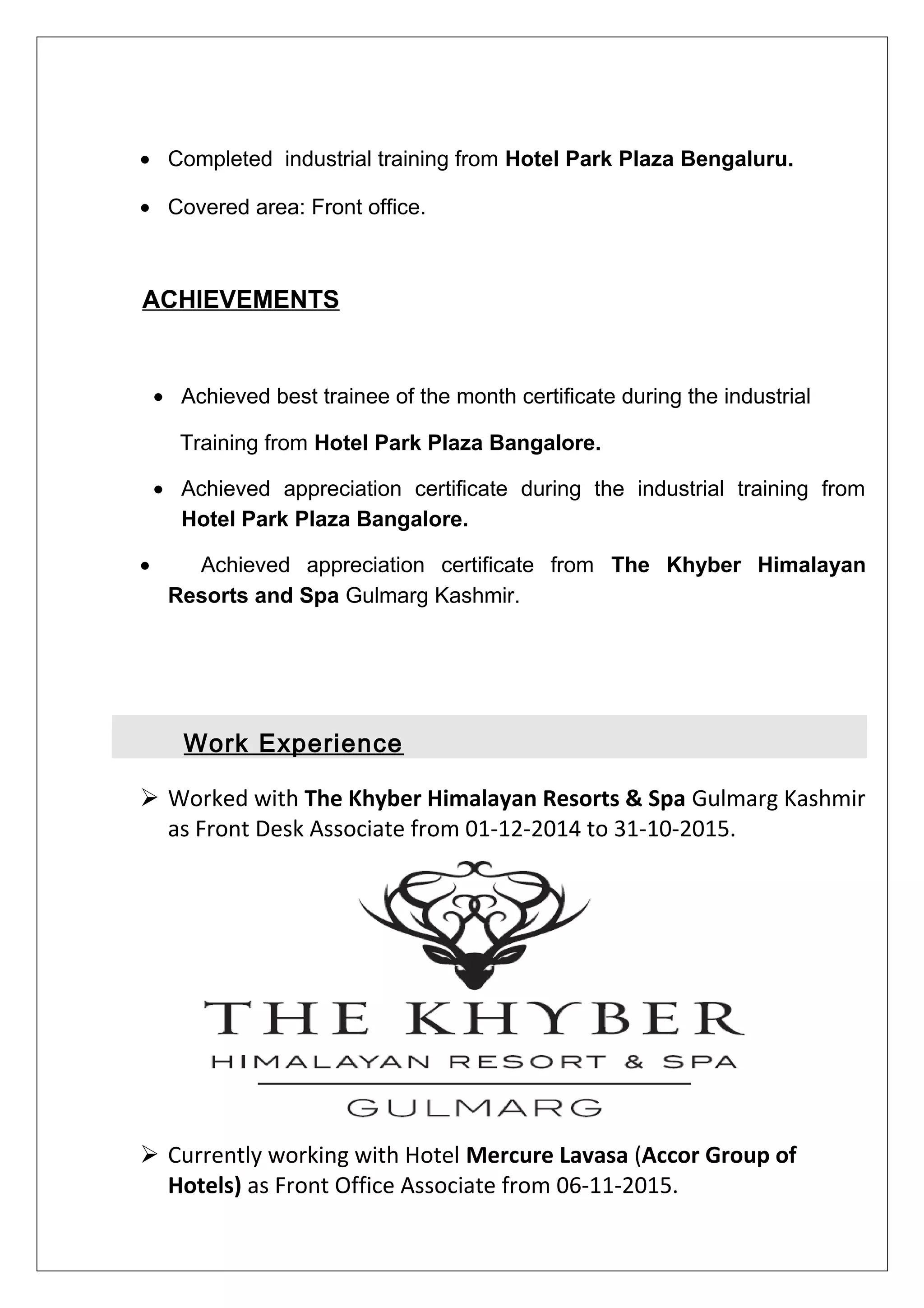 Resume of Haris | PDF