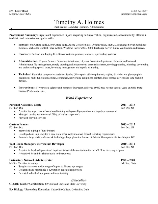 computer user | DOC | Computing | Technology & Computing