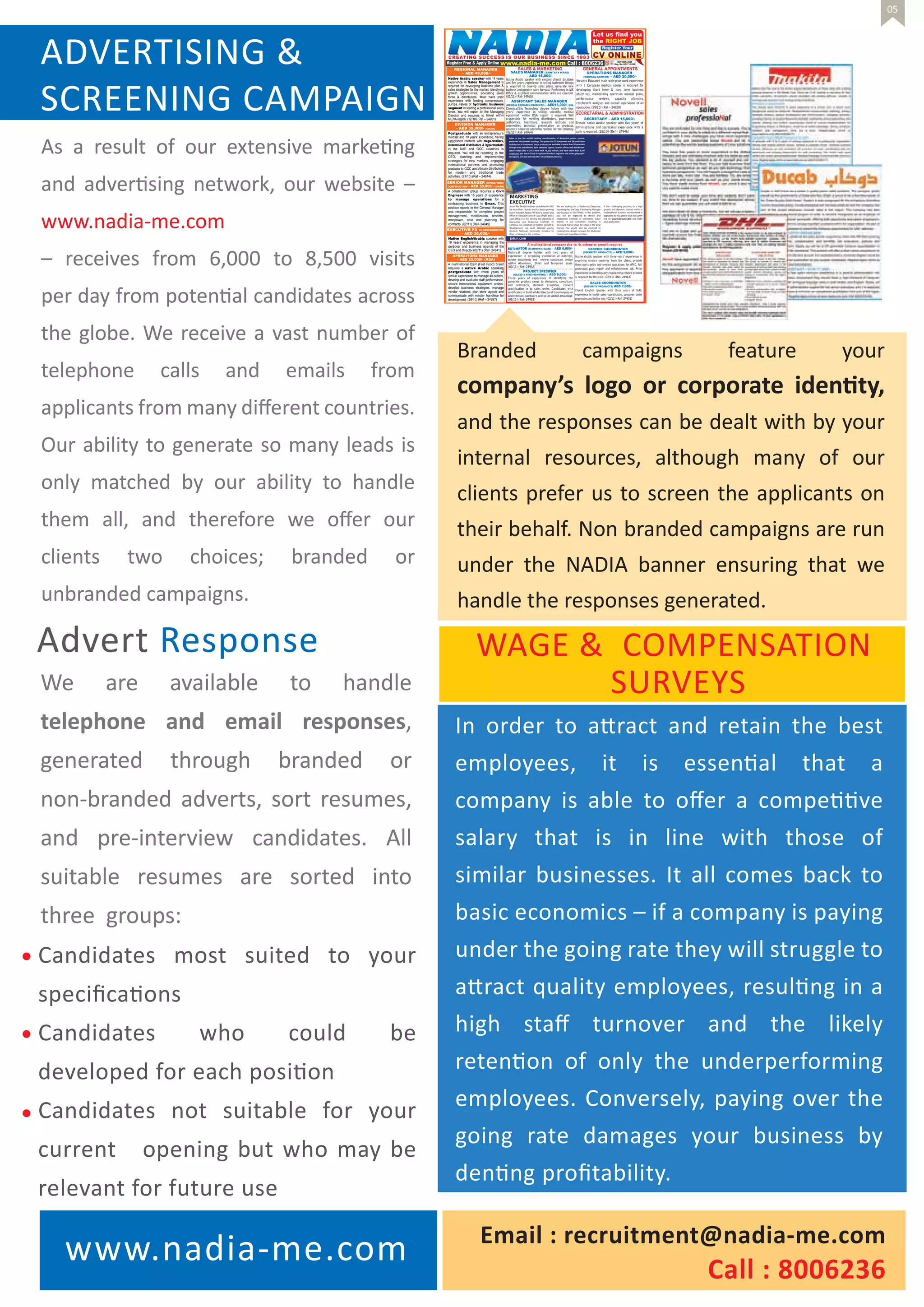 NADIA Recruitment_Profile | PDF
