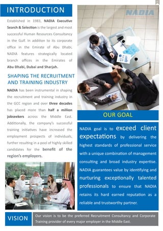 NADIA Recruitment_Profile | PDF