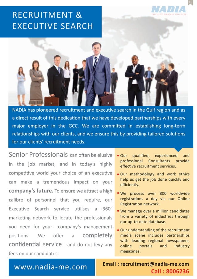 NADIA Recruitment_Profile | PDF