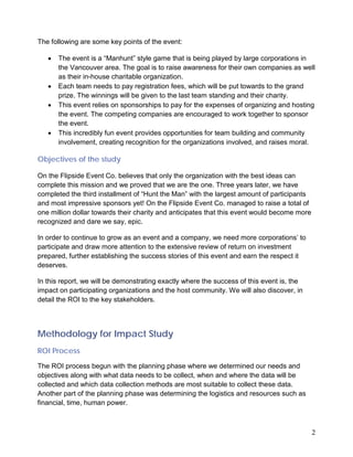 ROI - data collection report sample - Hunt the Man | PDF