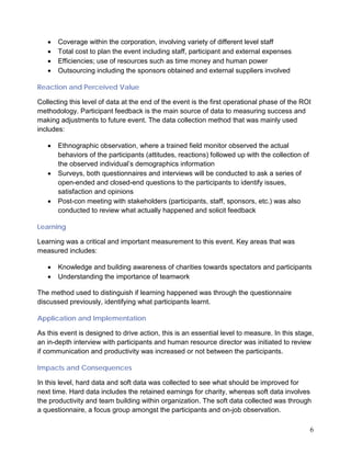 ROI - data collection report sample - Hunt the Man | PDF