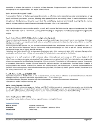 Curriculum Vitae of Avish Sinath 2016 Update | DOC