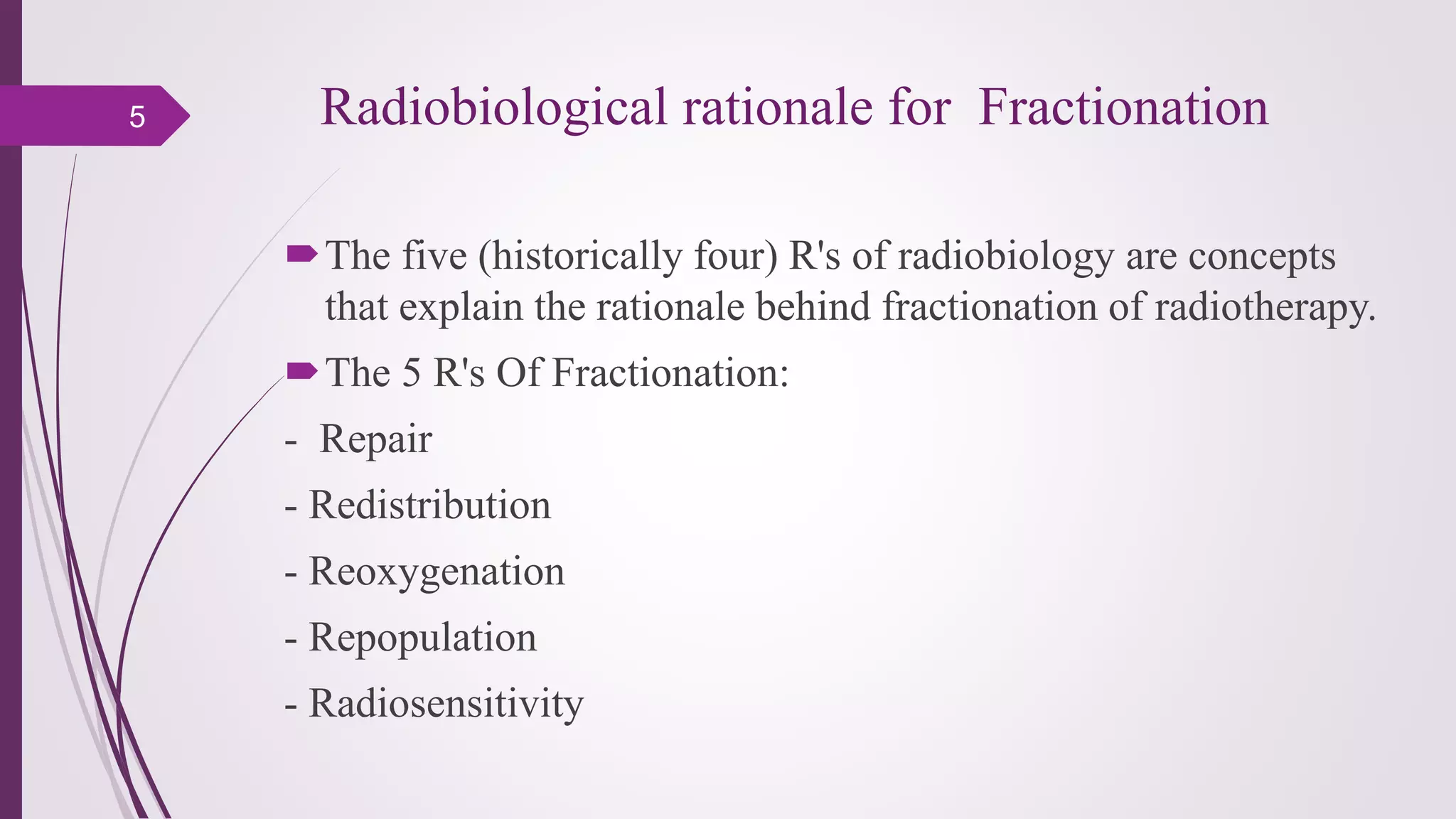 Fractionation in Radiotherapy | PPTX