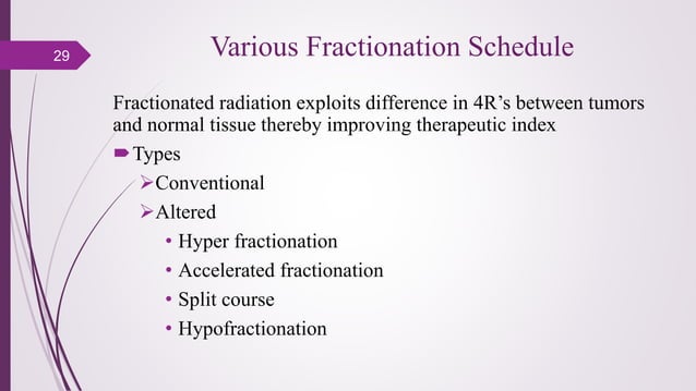 Fractionation in Radiotherapy | PPTX