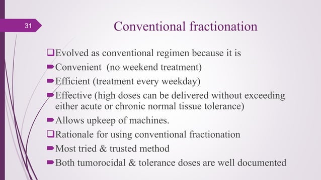 Fractionation in Radiotherapy | PPTX