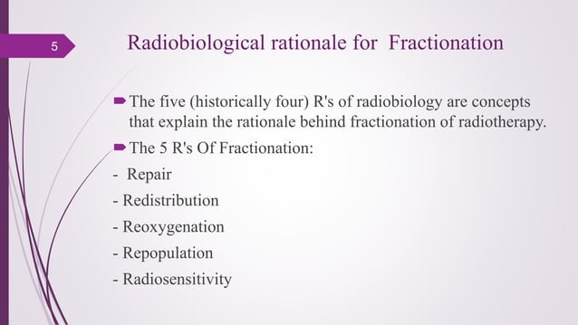 Fractionation in Radiotherapy | PPTX