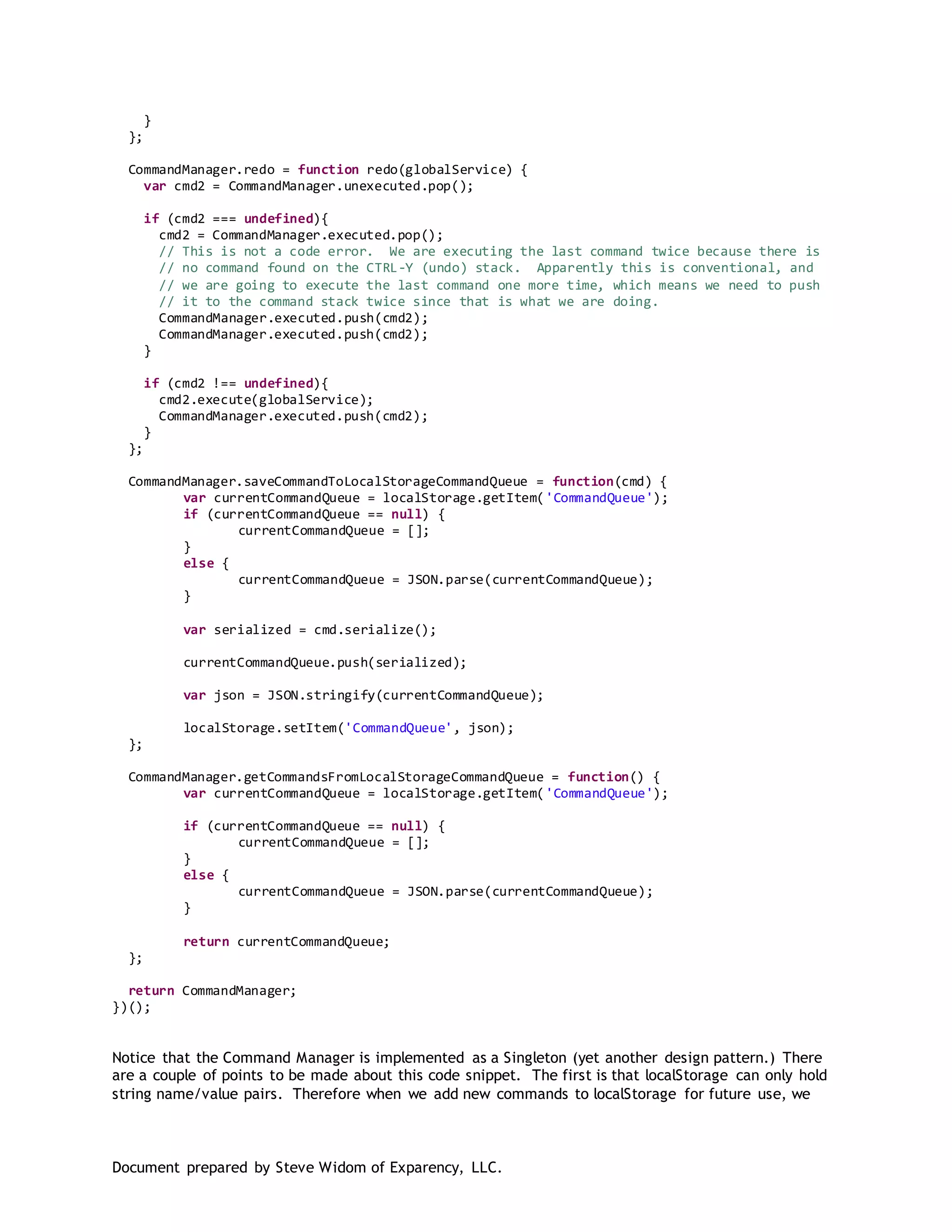 Memento Pattern Implementation | DOCX | Web Development | Internet