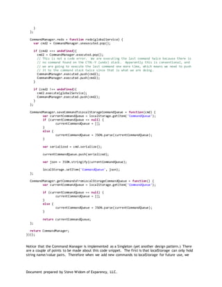 Memento Pattern Implementation | DOCX | Web Development | Internet