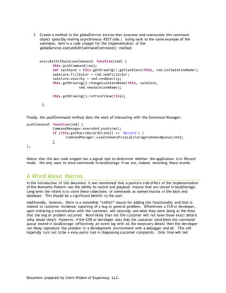 Memento Pattern Implementation | DOCX | Web Development | Internet