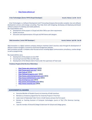 CV - Azhar-Shaikh-n | DOC | Web Development | Internet