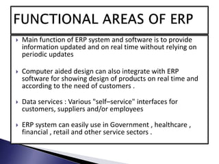Class Presentation on ERP system | PPSX | Business | Business and Finance