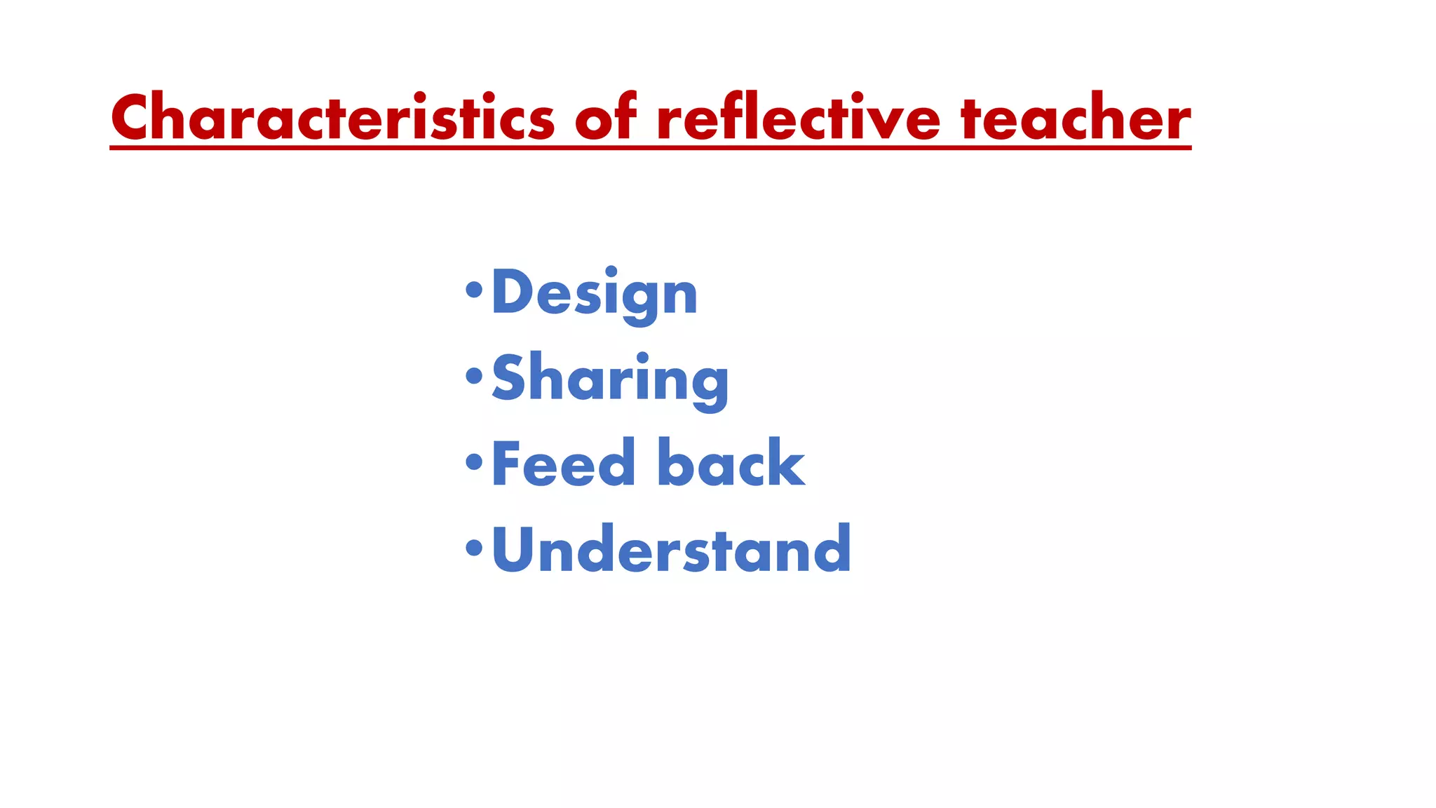 becoming a reflective teacher | PPTX