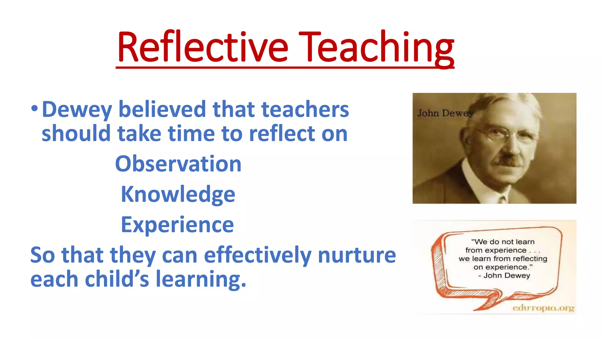 becoming a reflective teacher | PPTX