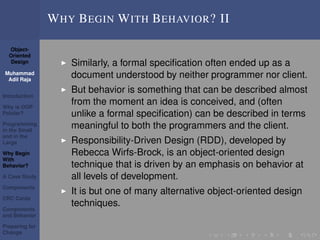 Object-Oriented Design | PPT