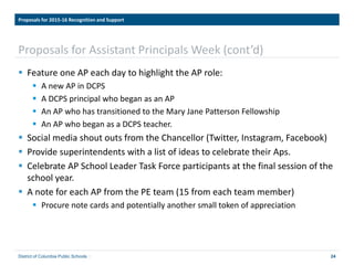 Principal Recognition and Support | PPTX
