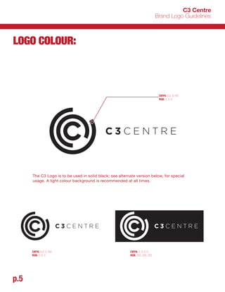 C3 Centre Brand Logo Guidelines | PDF