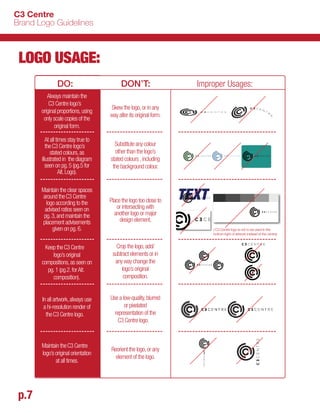 C3 Centre Brand Logo Guidelines | PDF
