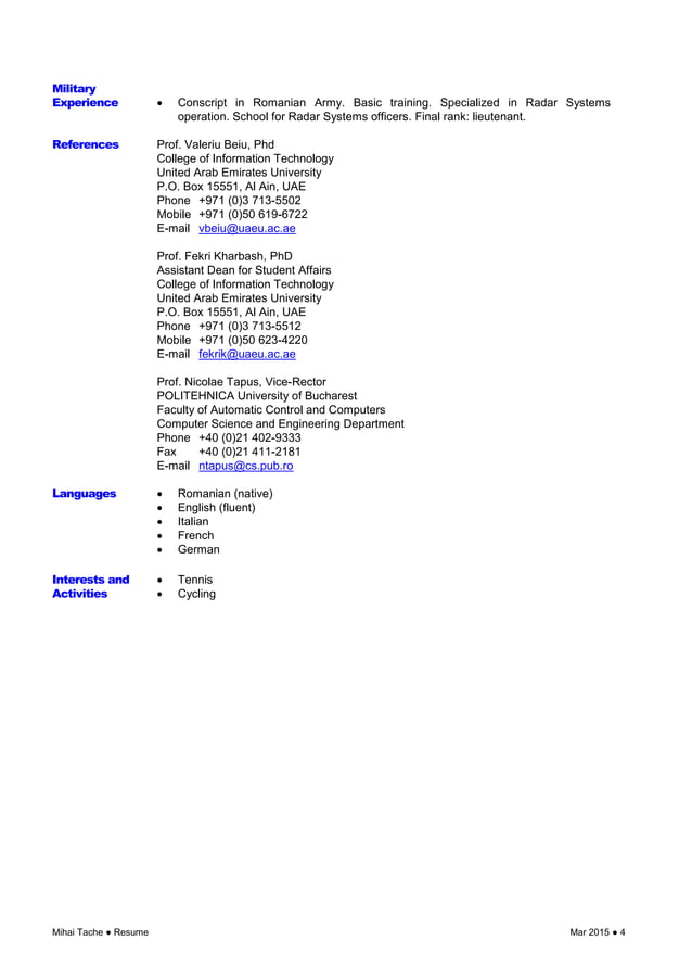 Mihai_Tache_Detailed_CV_v10 | PDF