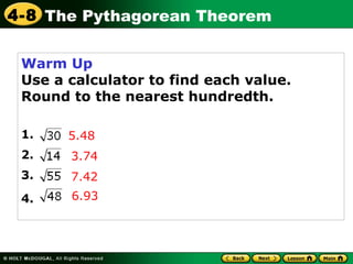 Pythagorean Theorem | PPT