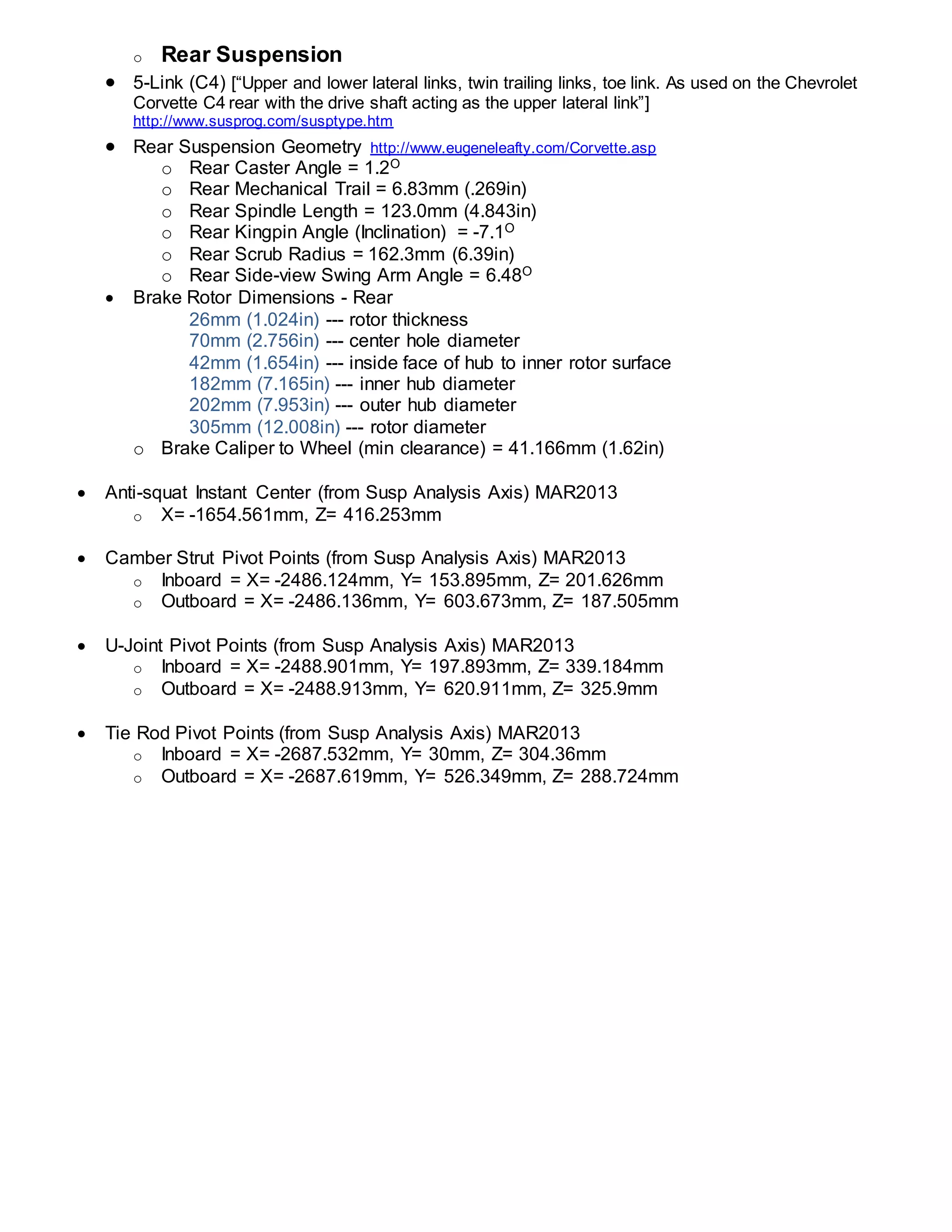 C3 Corvette chassis upgrade 2021 | DOCX