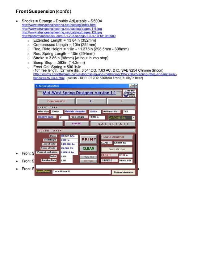 C3 Corvette chassis upgrade 2021 | DOCX | Performance Cars | Auto Type