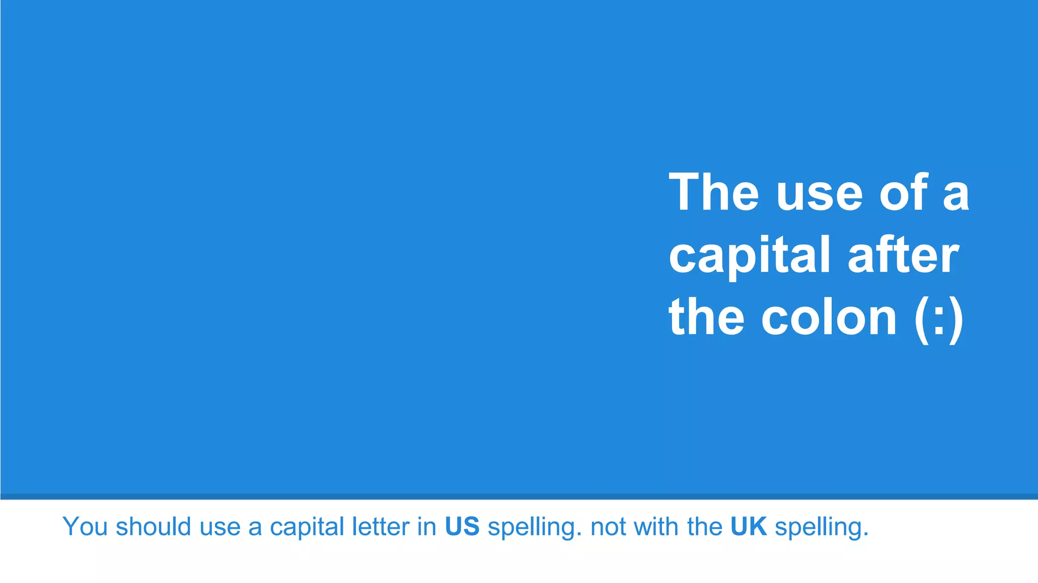 Guidelines for using capital letters | PPTX