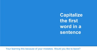 Guidelines for using capital letters | PPTX