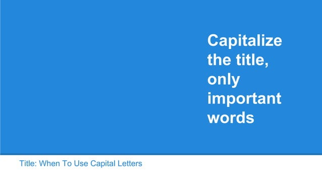 Guidelines for using capital letters | PPTX
